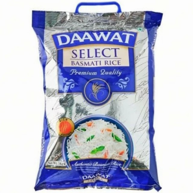Jual DAAWAT SELECT PREMIUM BASMATI RICE 5 KG | PACKING ORI | DAAWAT ...
