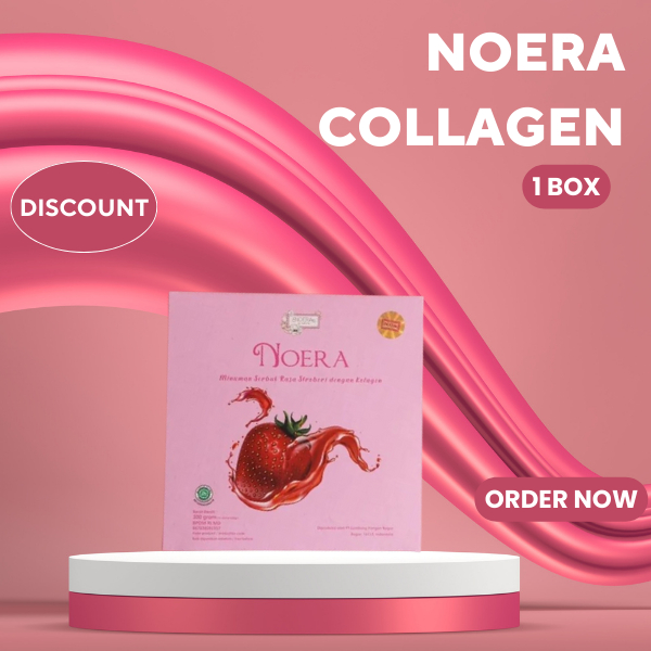 Jual Paket Hemat 1 Box NOERA Collagen Drink STRAWBERY | Isi 15 Sachet ...