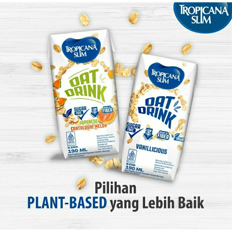 Jual Tropicana Slim Oat Almond Drink Banana Delight - Vanilla Chocolicius - Japanese Cantaloupe ...