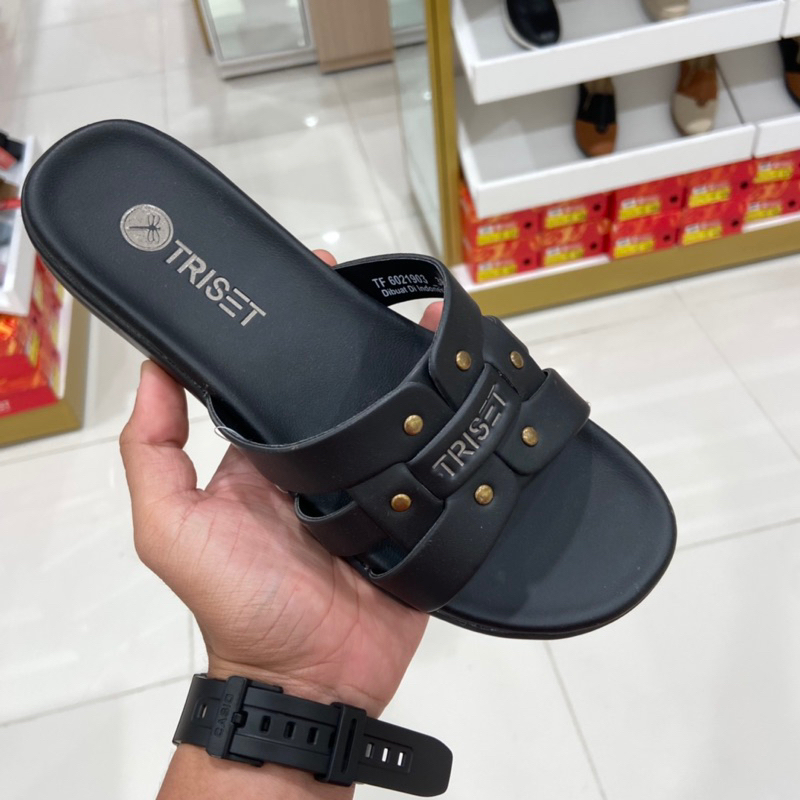 Jual Sandal wanita triset model slop nyaman dan kuat 36-40 | Shopee ...