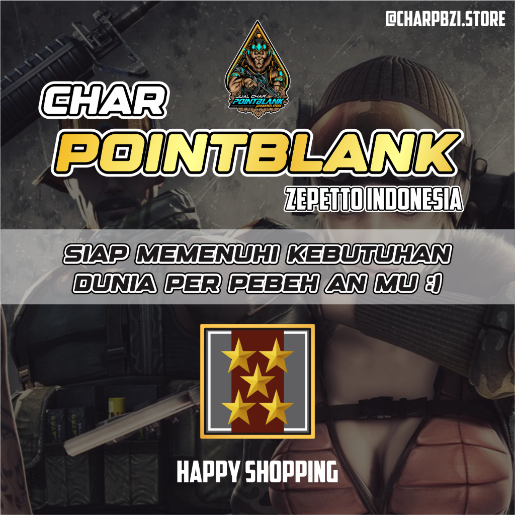 Jual CHAR POINTBLANK / CHAR PB - BINTANG 5 / HERO | Shopee Indonesia