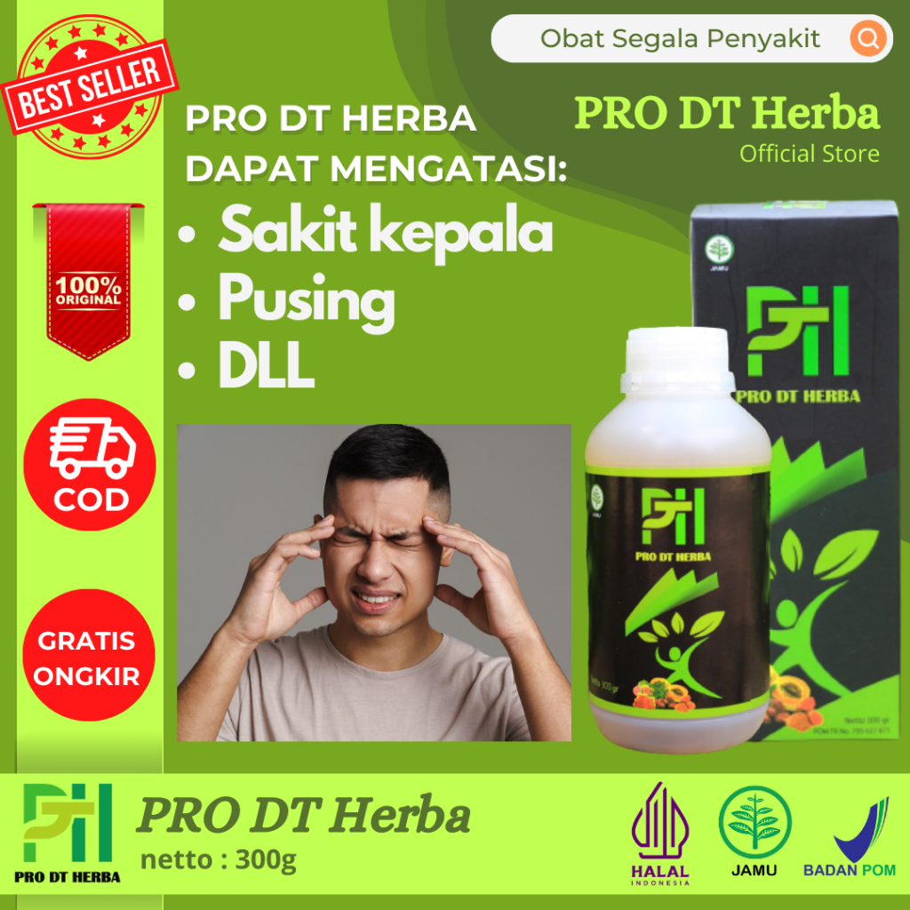 Jual Obat Sakit Kepala Menahun Pusing Terus Menerus Migrain, Obat ...