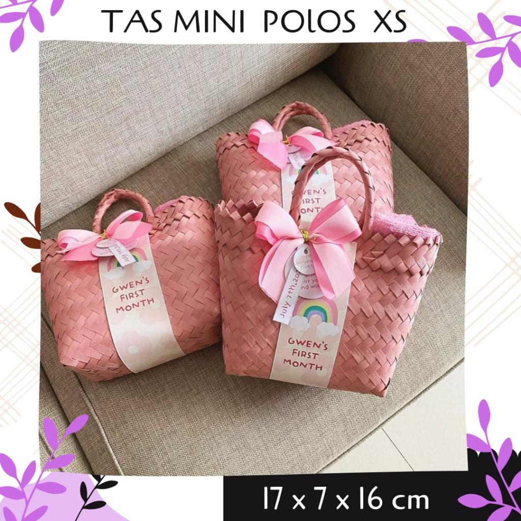 Jual Tas Anyaman Polos Mini Souvenir / Hampers Bag | Shopee Indonesia