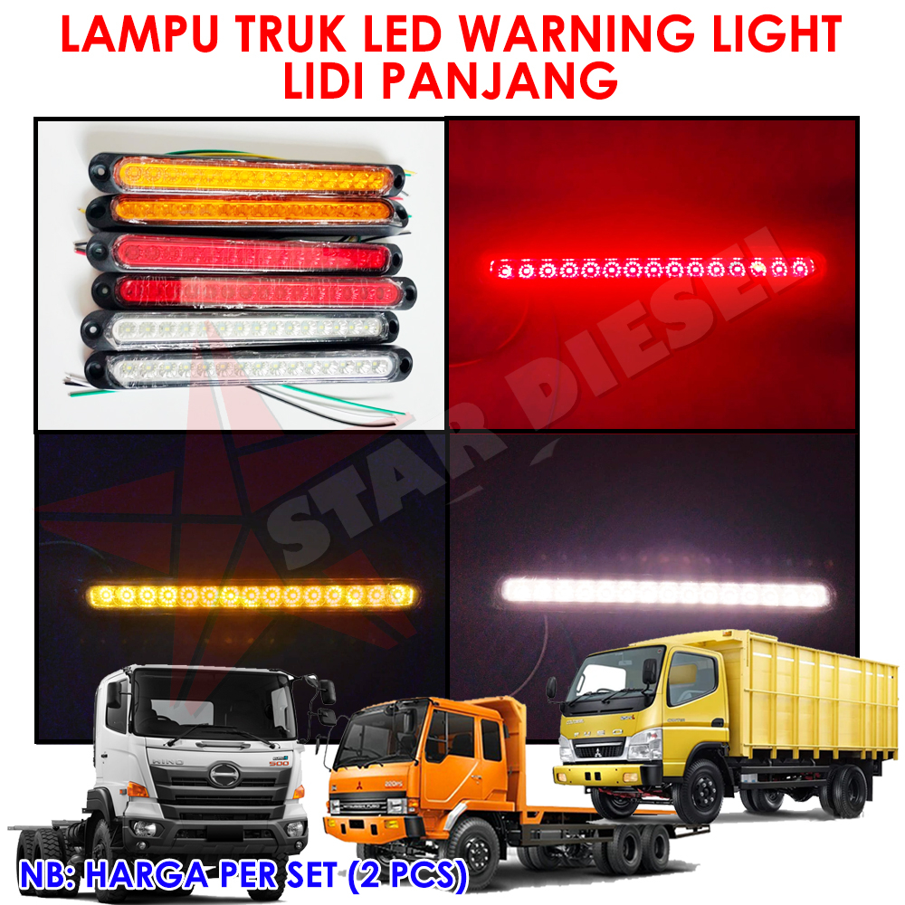 Jual LAMPU SAMPING BUS LED VARIASI LAMPU BUS LAMPU LIDI PANJANG 24V SG ...
