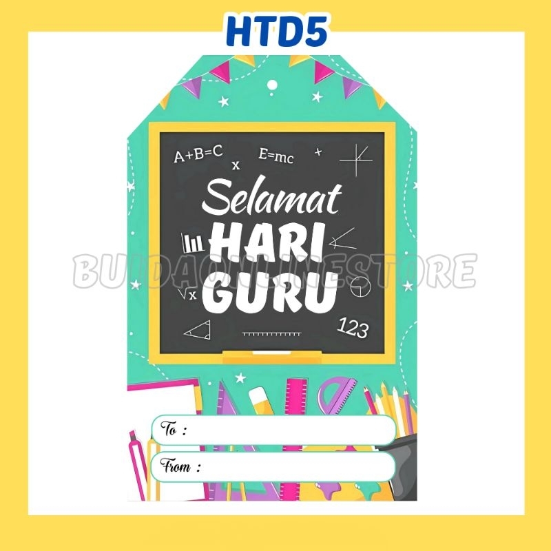 Jual Hangtag Selamat Hari Guru Happy Teachers Day Dekorasi kemasan ...