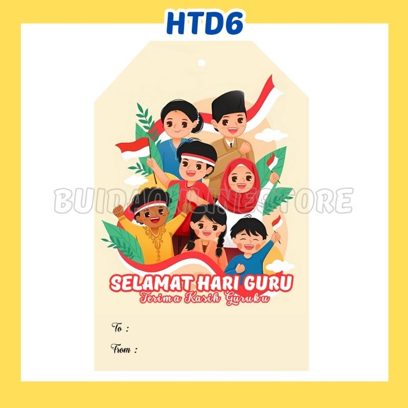 Jual Hangtag Selamat Hari Guru Happy Teachers Day Dekorasi kemasan ...