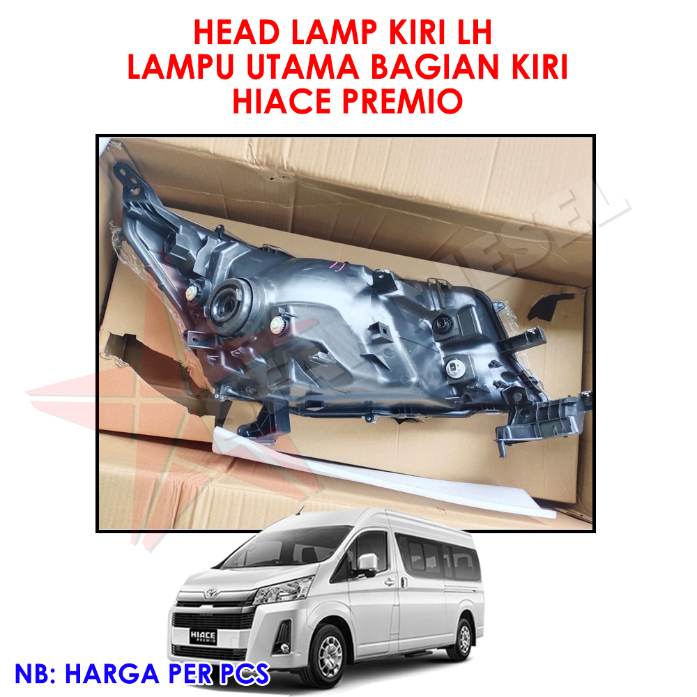 Jual HEAD LAMP KIRI LH HIACE PREMIO LAMPU PALANG LAMPU UTAMA HIACE ...