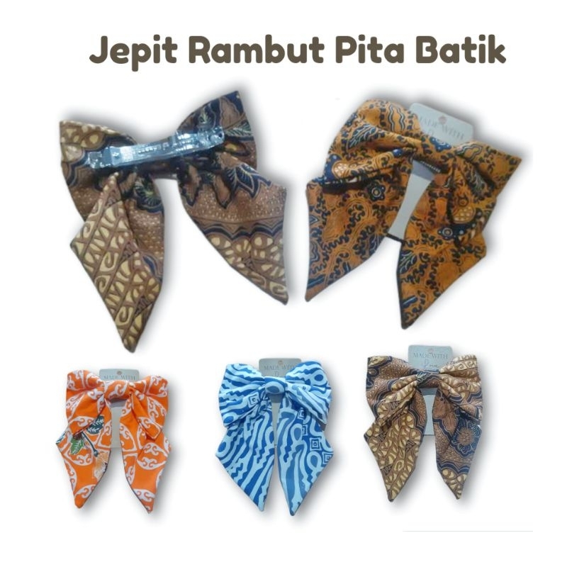 Jual Jepit Rambut Pita Batik Handmade By Ana Pernik | Shopee Indonesia