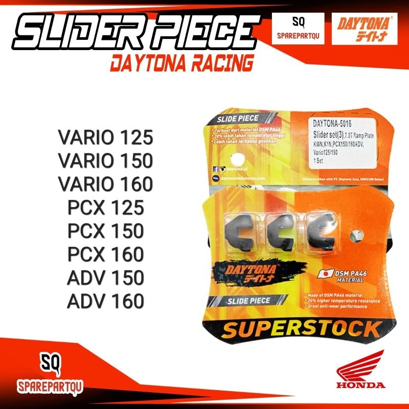 Jual SLIDE PIECE DAYTONA RACING VARIO PCX ADV 125 150 160 Stylo SLIDER ...