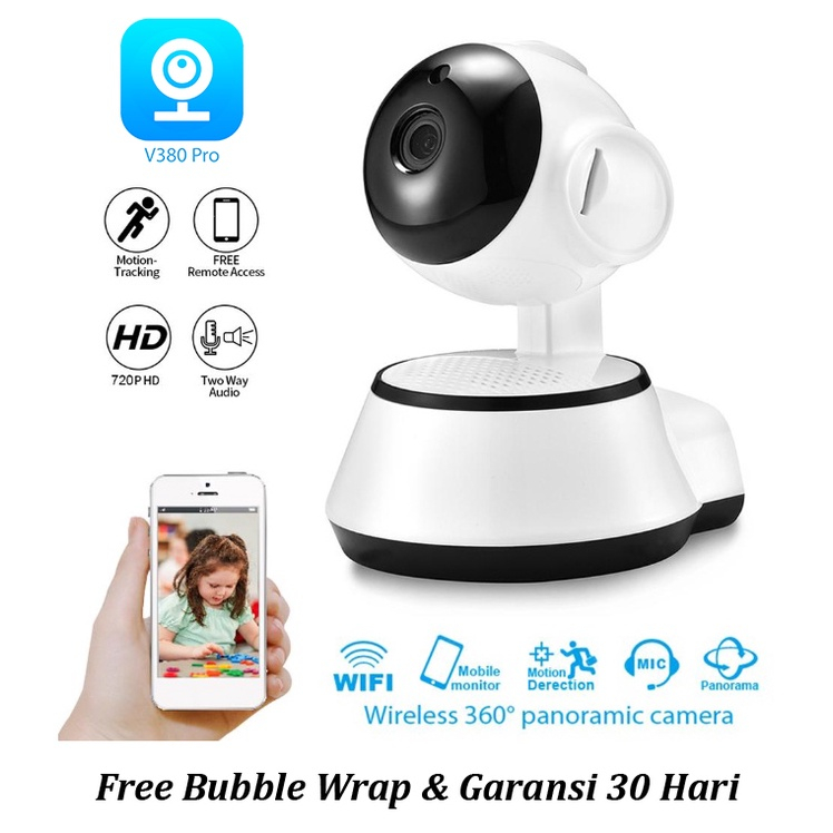 Jual IP Camera WIFI V380 HD 720P IPCam Kamera CCTV Remote Monitoring ...