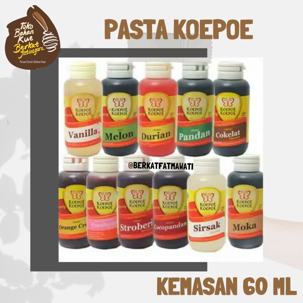 Jual PASTA KOEPOE 60 ML /PERISA MAKANAN ALL VARIAN / PCS | Shopee Indonesia