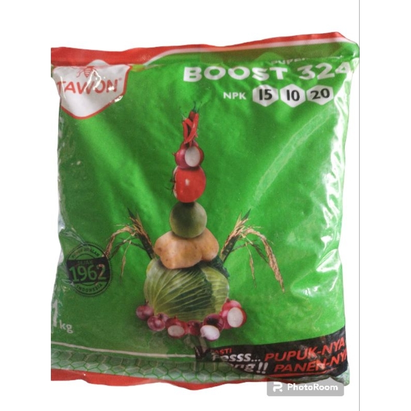 Jual pupuk Npk cap tawon BOOSTER 324 15-10-20+TE isi 1 kg | Shopee ...