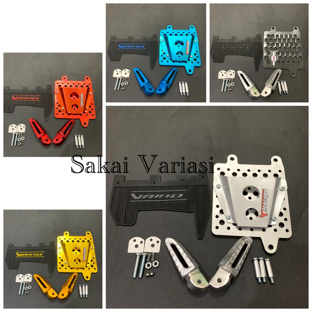 Jual Paket Variasi 3in1 Cover Radiator Veloscope+Mudflap Vario Karbon ...