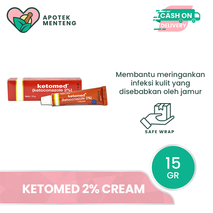 Jual Ketomed 2% Cream 15 Gram - Salep Kulit Panu, Kurap, Kudis, Kutu ...