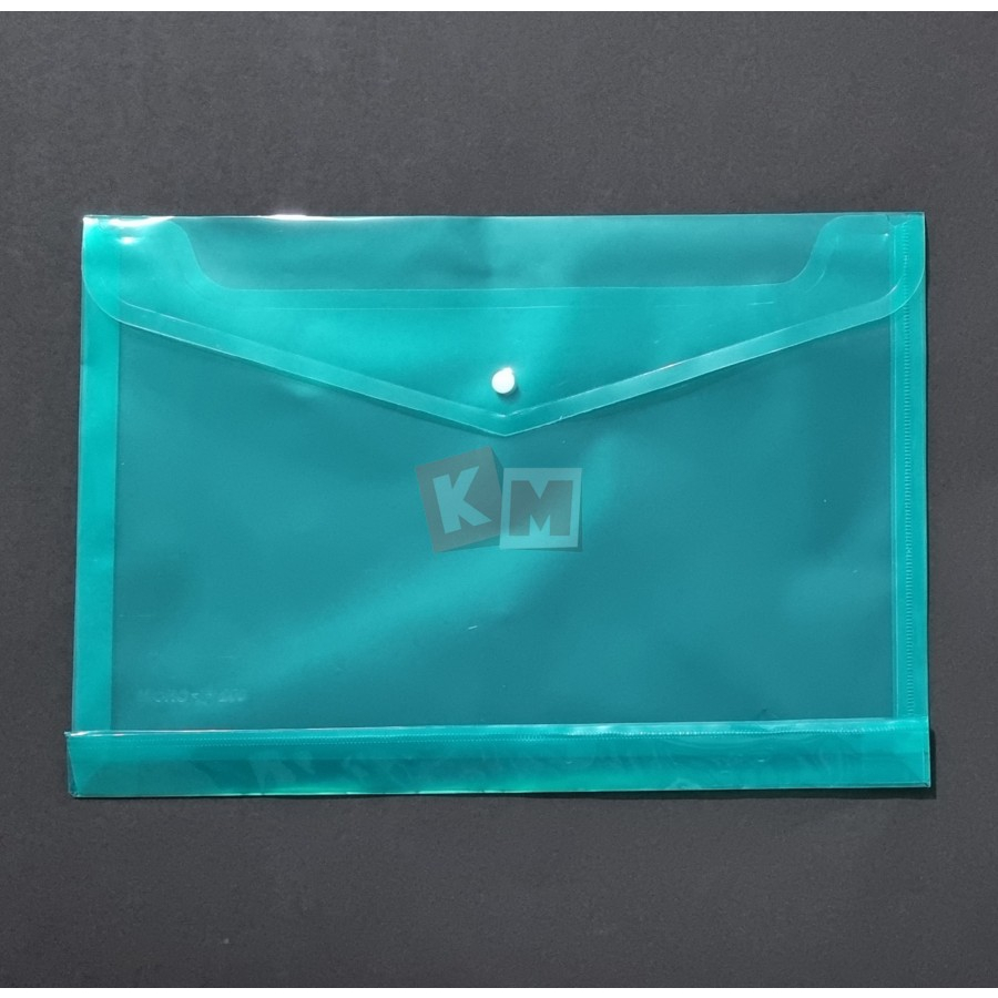 Jual Map Plastik Kancing 1 + Punggung F4 Folio Transparan / Merk Acak ...