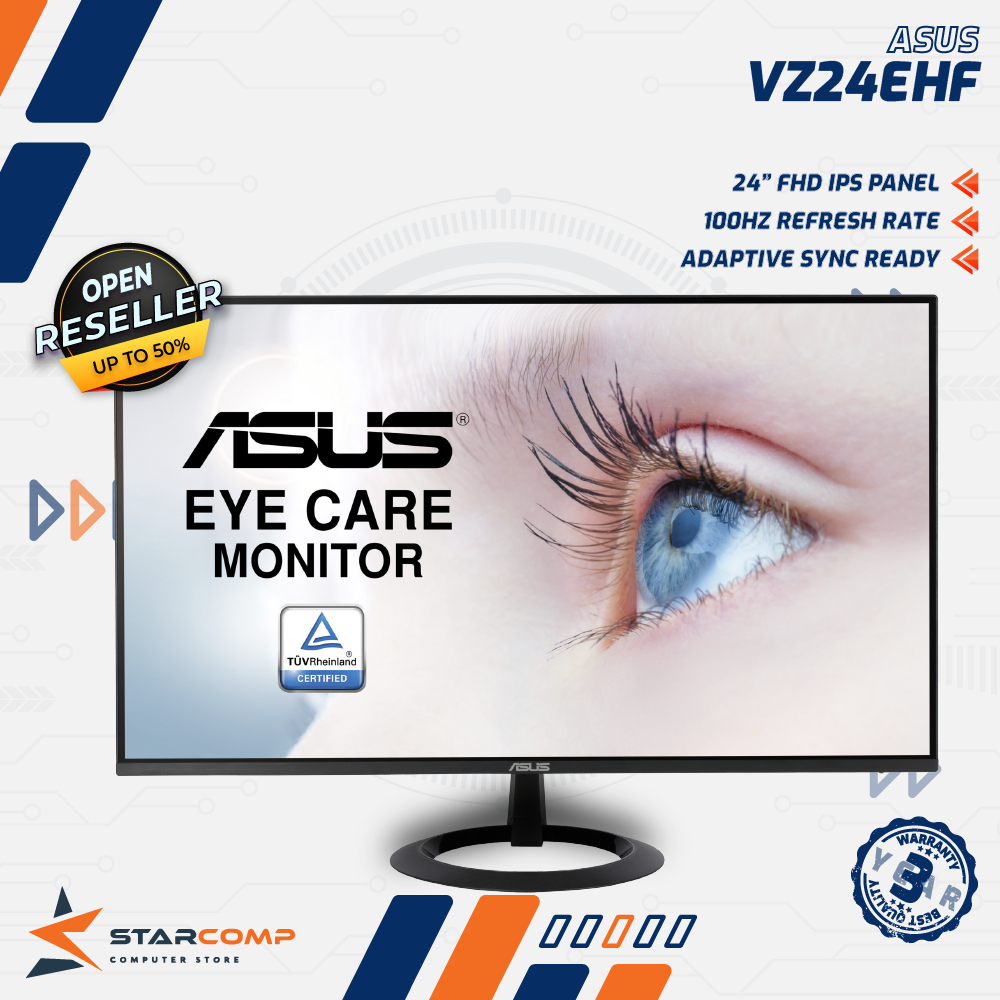 Jual Asus VZ24EHF Eye Care Gaming Monitor 24" IPS Full HD 100Hz VZ 24 ...