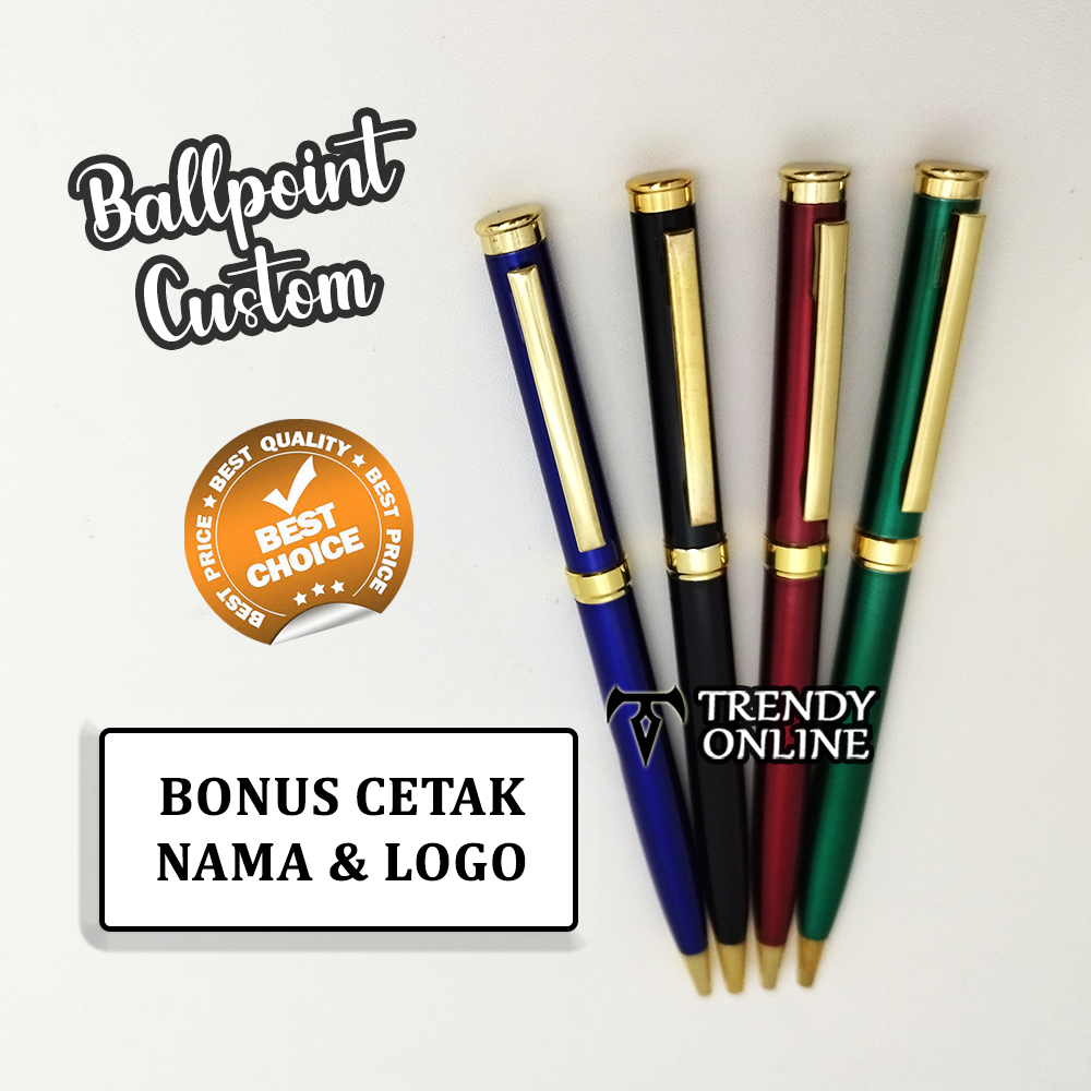 Jual Bolpoint Promosi TR12 FREE Grafir Nama, Pulpen Promosi Cetak Nama ...