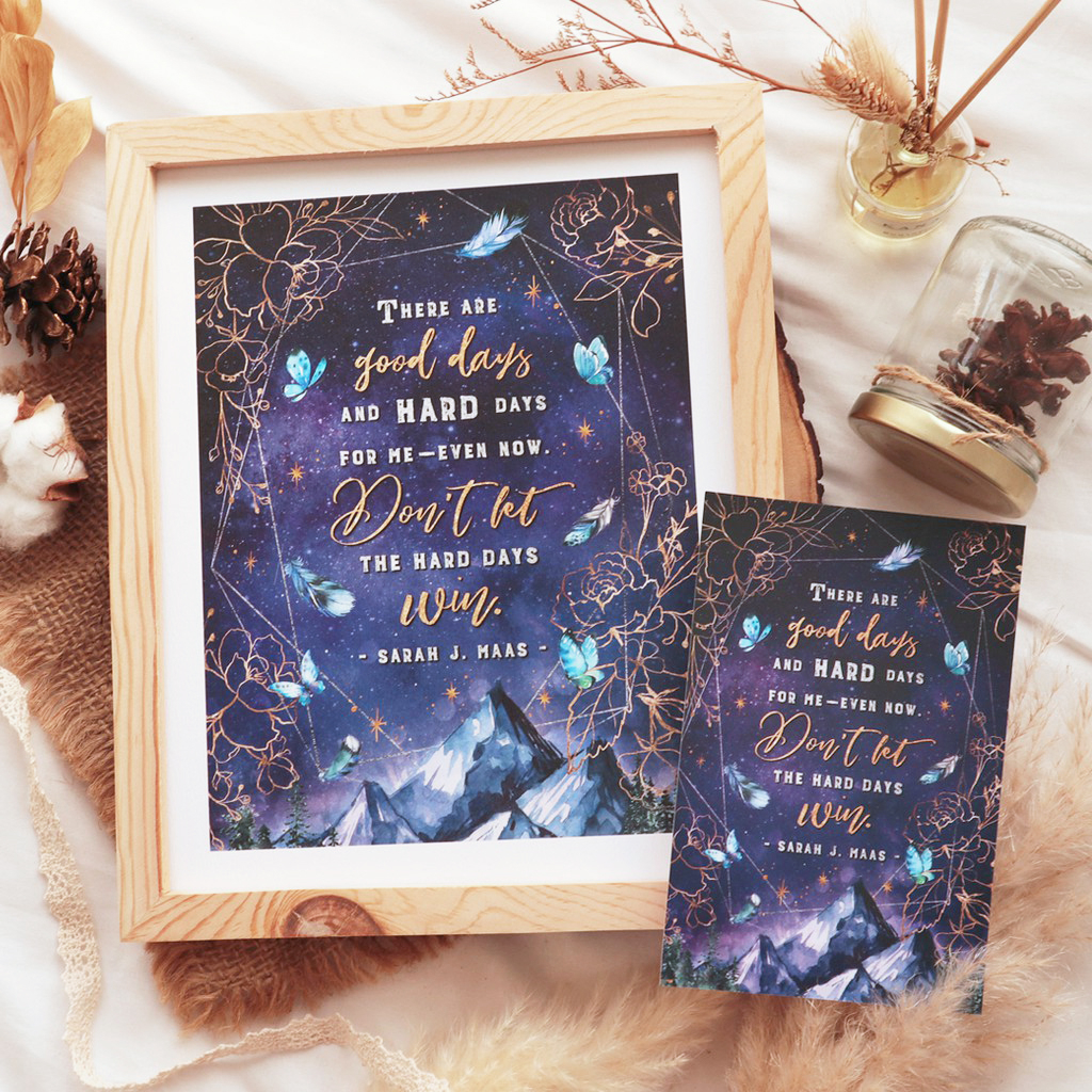 Jual Good days - Sarah J. Maas - bookmark / postcard / print | Shopee ...