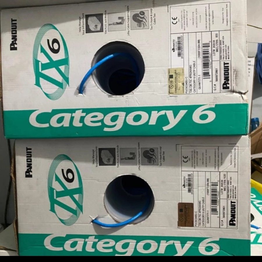 Jual KABEL UTP PANDUIT CAT6 TX6 (1 dus) | Shopee Indonesia