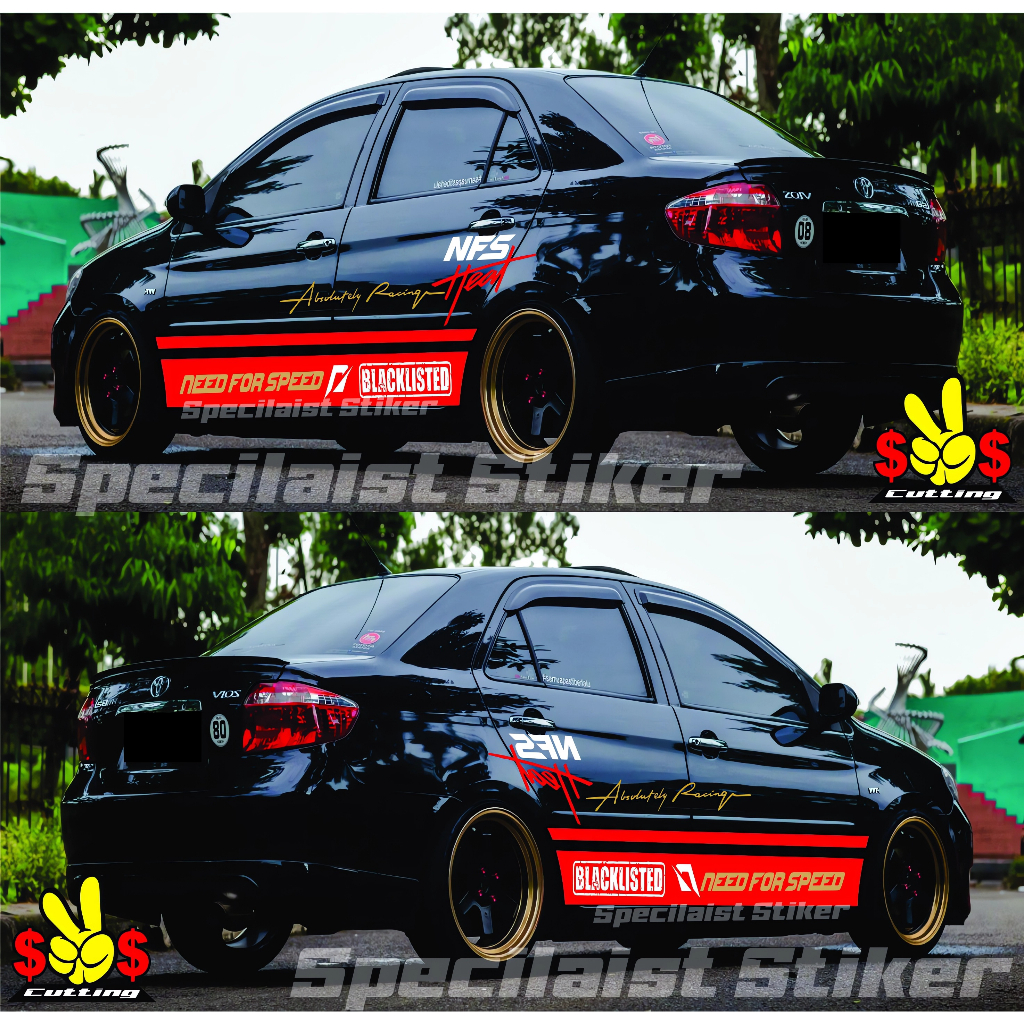 Jual Stiker Mobil Toyota Vios Model List Simple | Shopee Indonesia