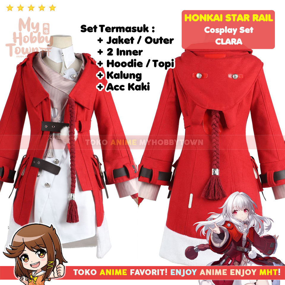 Jual Kostum Cosplay Anime Game Honkai Star Rail Clara | Shopee Indonesia
