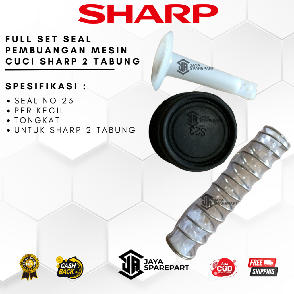 Jual Full Set Seal Pembuangan Mesin Cuci SHARP 2 Tabung | Pembuangan ...