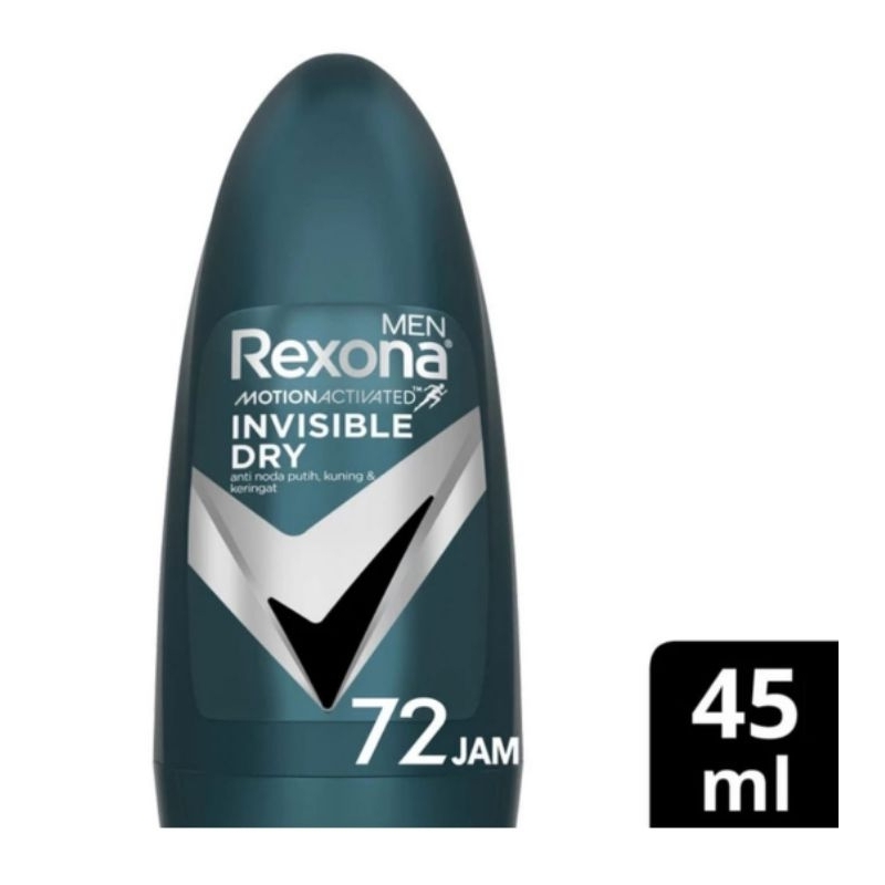 Jual Rexona Deodorant Roll on Invisible Dry 45ml | Shopee Indonesia