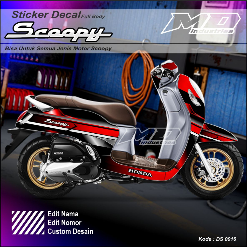 Jual Decal Scoopy Full Body Custom Desain - Decal Sticker Scoopy FI ...