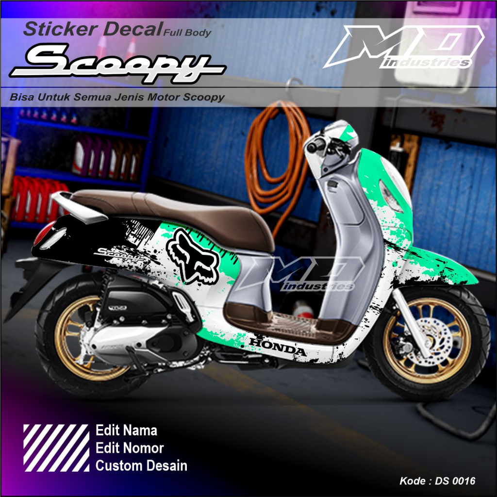 Jual Decal Scoopy Full Body Custom Desain - Decal Sticker Scoopy FI - Scoopy Karbu - Scoopy ESP ...