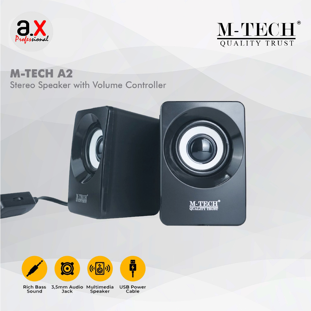 Jual Speaker Multimedia PC Komputer Laptop M-Tech A2 | Shopee Indonesia