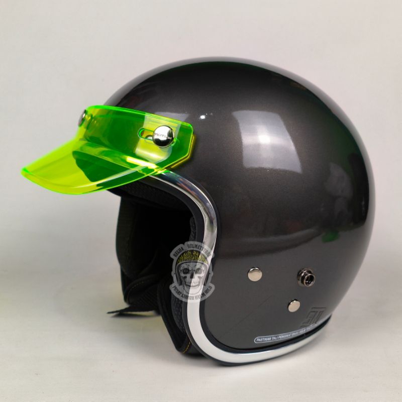 Jual Helm bogo pet transparan wanita dewasa pria retro sni | Shopee ...