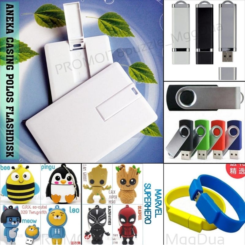 Jual Casing Flashdisk Polos Model Kartu,Swivel dll, Minimal pembelian ...