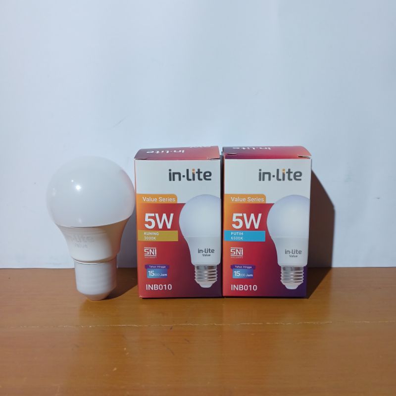 Jual Lampu led bulb value INB010 inlite 5Watt | Shopee Indonesia