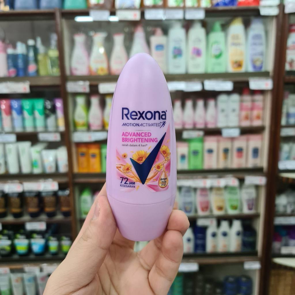 Jual REXONA ROLL ON DEODORANT MOTION ACTIVATED ADVANCED BRIGHTENING 45 ml | Shopee Indonesia
