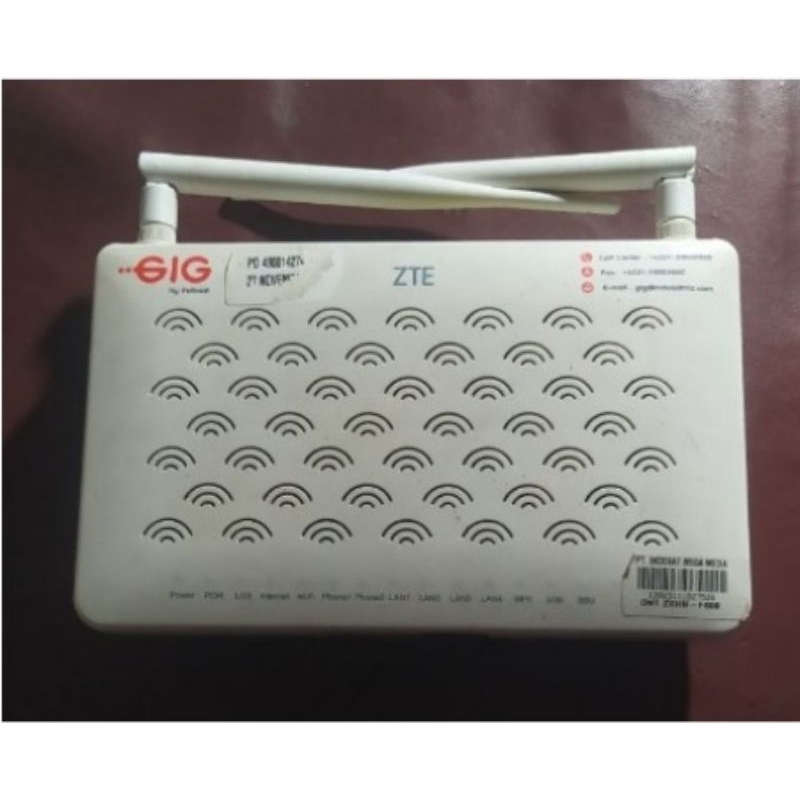 Jual ROUTER ONT ZTE F609 V1 + ADAPTOR 12V | Shopee Indonesia