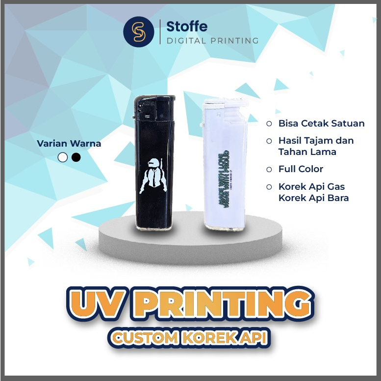 Jual Custom Korek Api Gas Souvenir Print UV / Lighter Promosi Cetak UV ...
