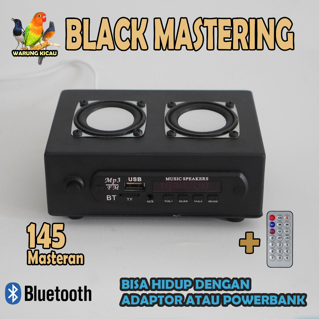 Jual Masteran Burung Kicau Speaker Masteran Burung Black Mastering ...