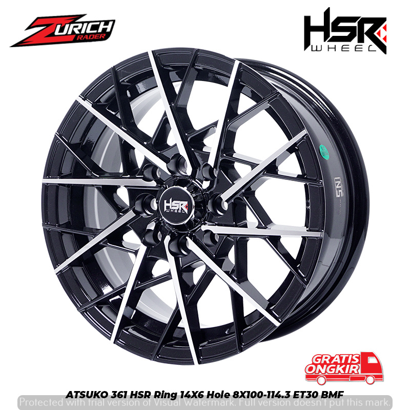 Jual VELG RACING HSR ATSUKO R14 PCD 8X100-114,3 TERLARIS DAN TERMURAH ...