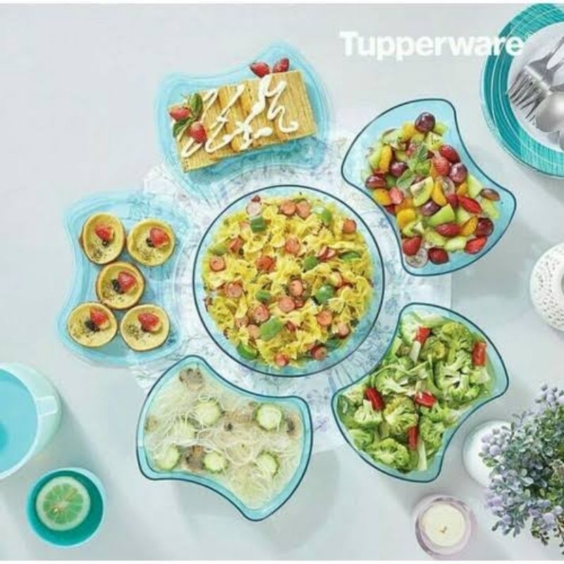Jual Domino Tupperware hijau dan biru 1 set | Shopee Indonesia
