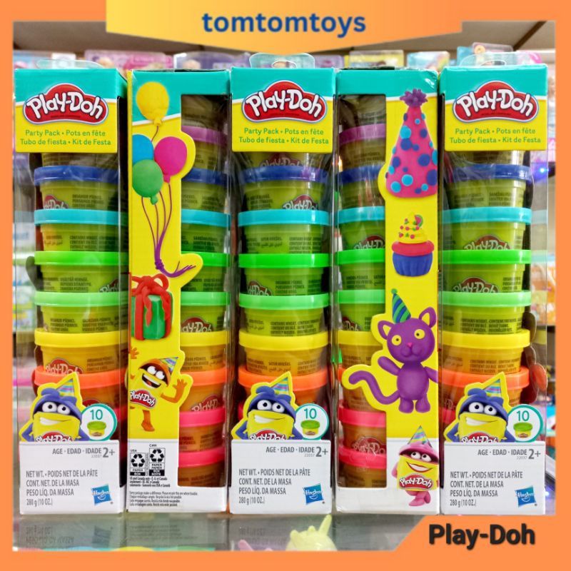 Jual PLAYDOH PARTY PACK 10 Warna Refill Play-Doh Original Plastisin ...