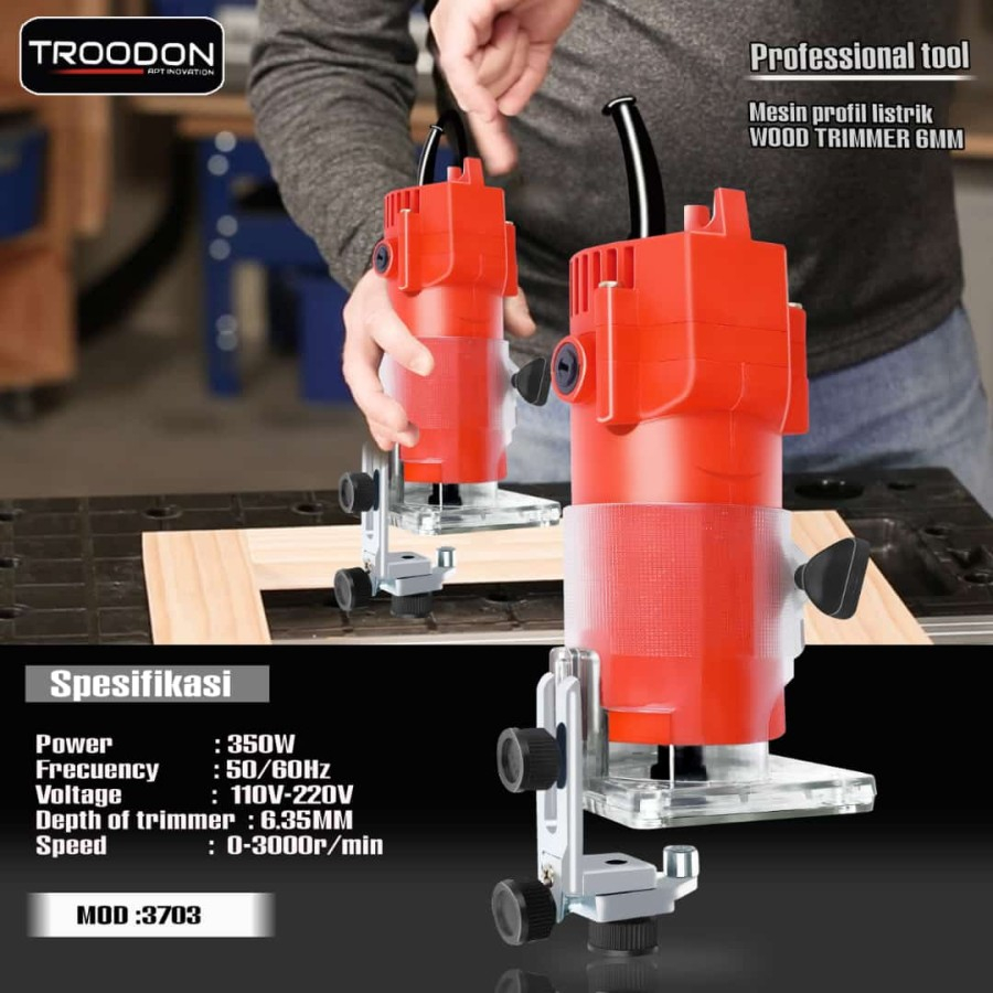 Jual Mesin Router Trimmer Troondon Mesin Profil Kayu Elektrik Mesin ...