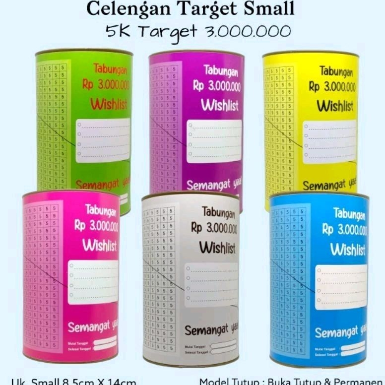 Jual Celengan Target 5k Target 3jt Celengan Target Murah Souvenir Viral ...
