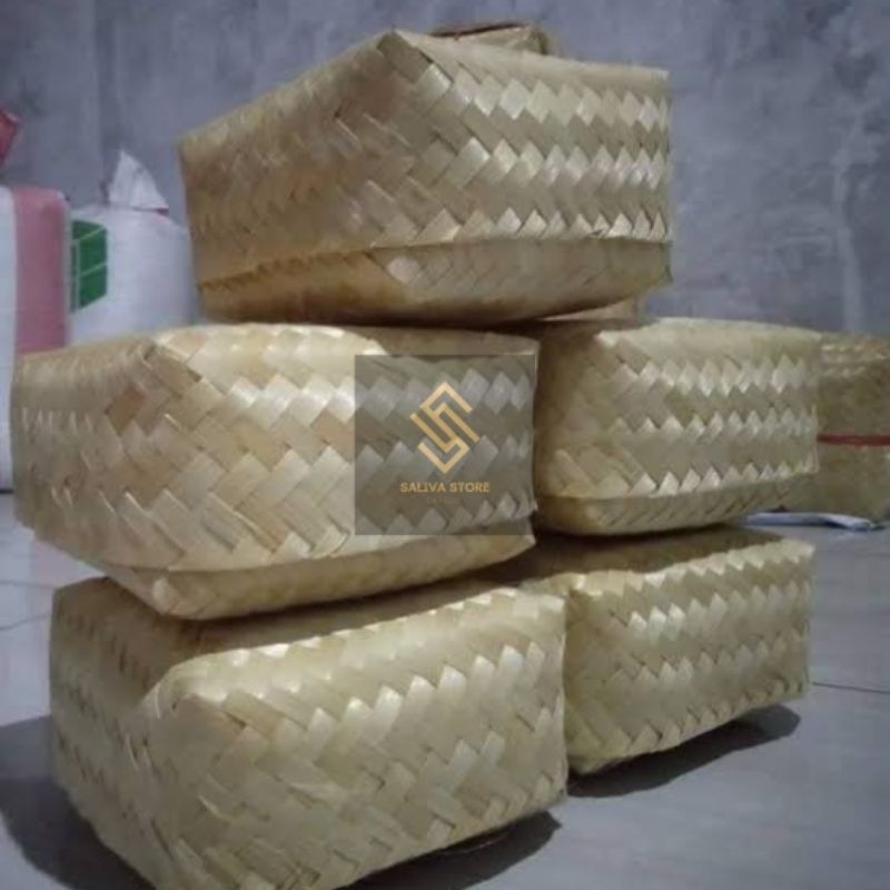 Jual Besek Anyaman Bambu 25cm x 25cm – Kotak Tumpeng, Nasi Berkat ...