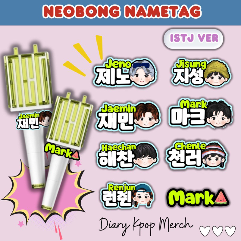 Jual Name Tag Lightstick SM Entertaiment/ Exo/Super Junior/ NCT Dream ...