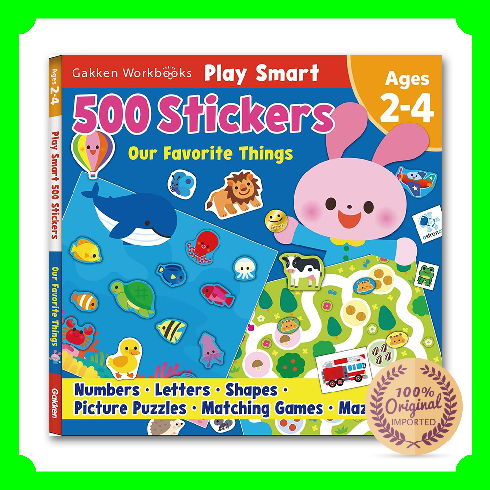 Jual Gakken PlaySmart 500 Stickers All Our Favorite Things | Shopee Indonesia