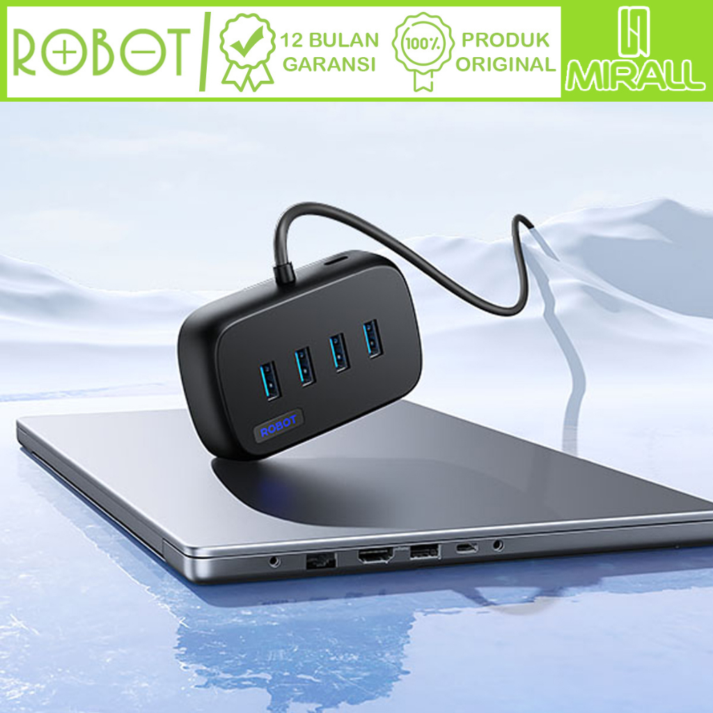 Jual ROBOT H350 USB Hub 3.0 4 Port 100Cm 5Gbps Original | Shopee Indonesia