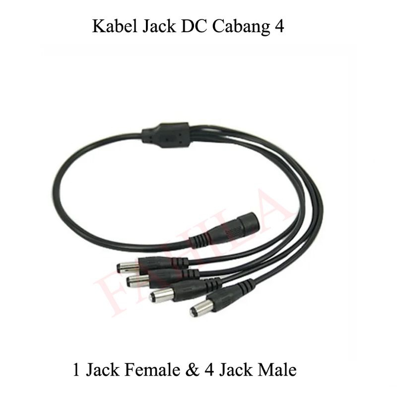 Jual Kabel Jack DC Cabang 4 Kabel Dc Cabang 4 Kabel Power Cctv | Shopee ...