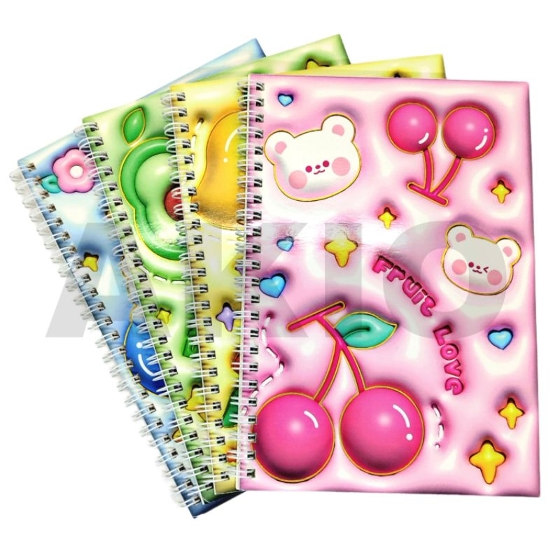 Jual Notebook Aesthetic A5 Lucu Besar Hardcover Spiral Karakter BERUANG ...