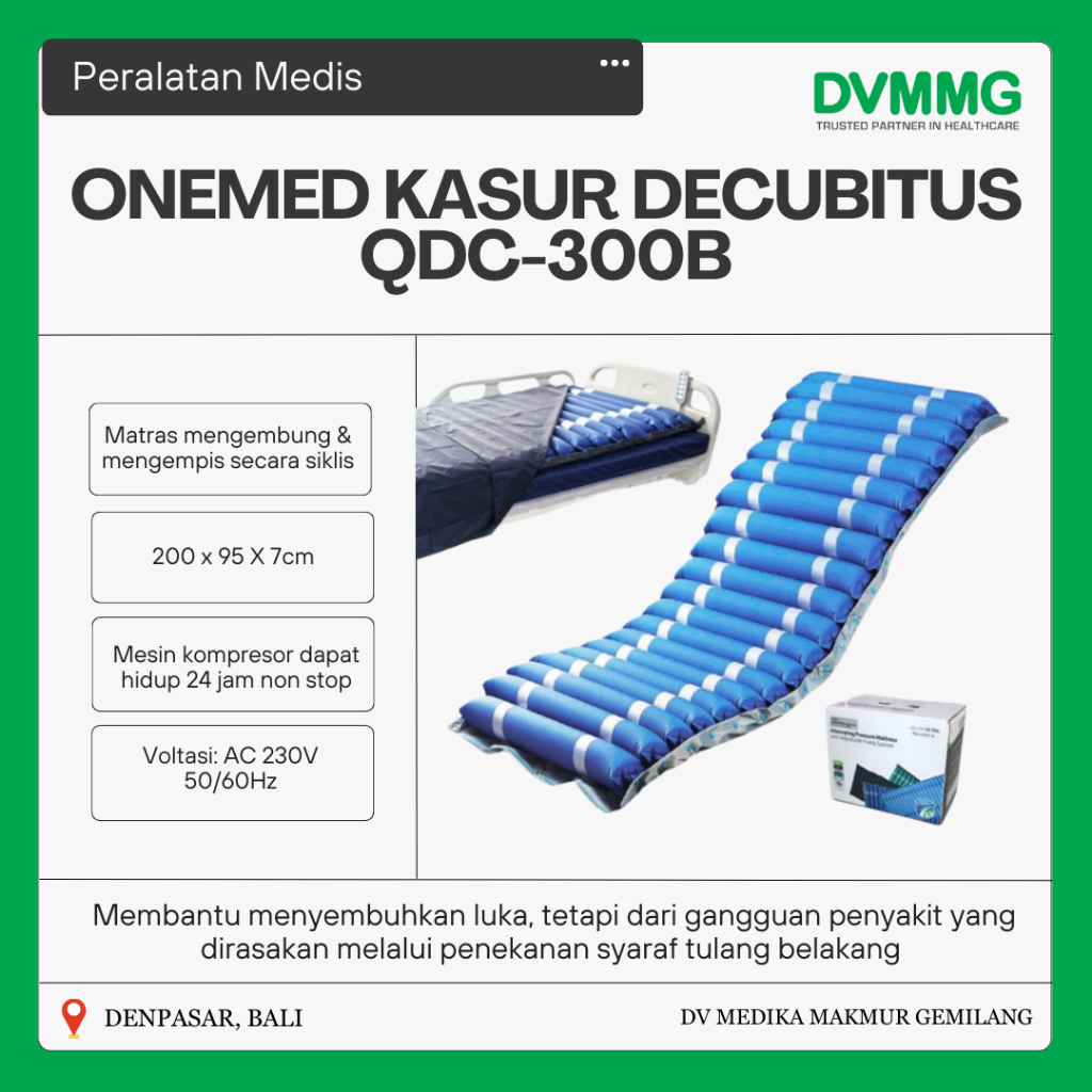 Jual Onemed Kasur Angin Anti Decubitus + Pompa QDC-300B Matras ...
