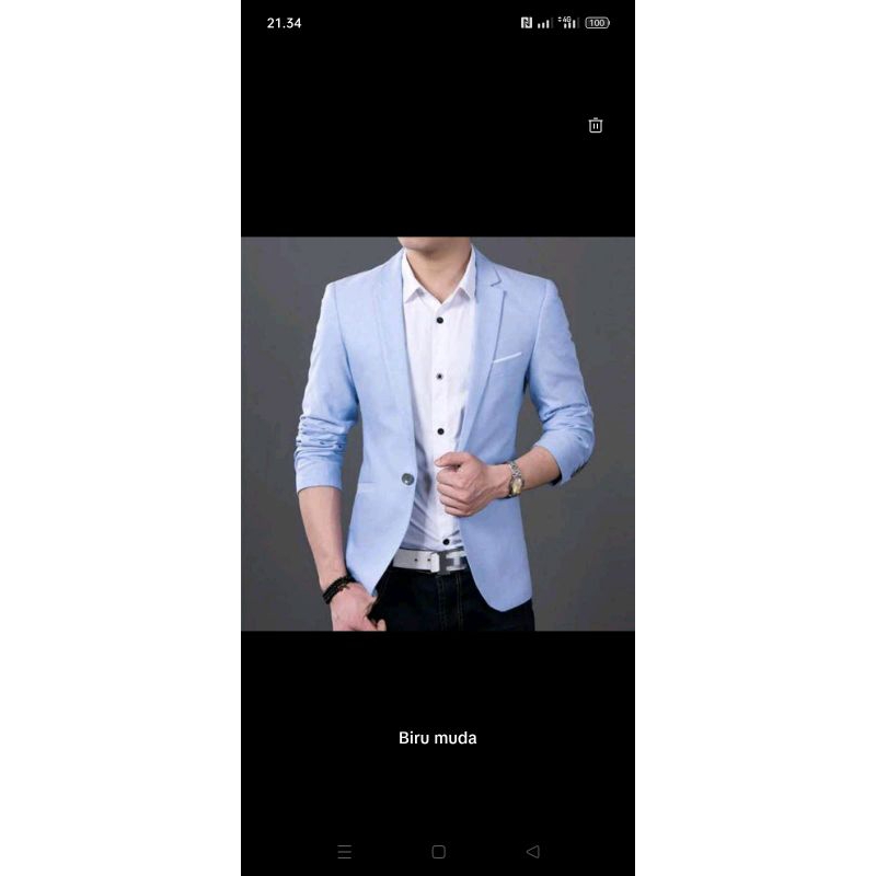 Jual JAS PRIA BIRU MUDA JASPRIA BIRU LANGIT JASPRIA FORMAL JAS PRIA ...